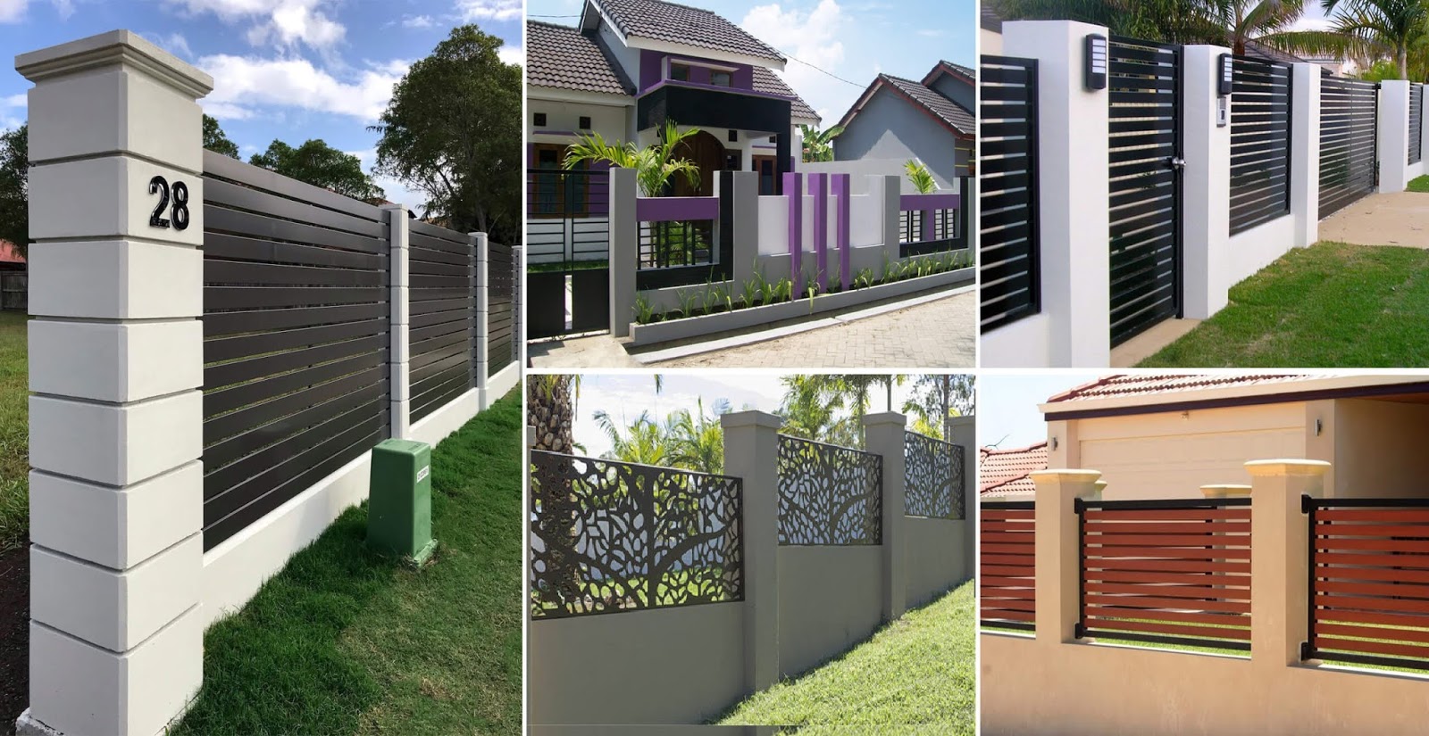 30 idées de conception de clôture moderne