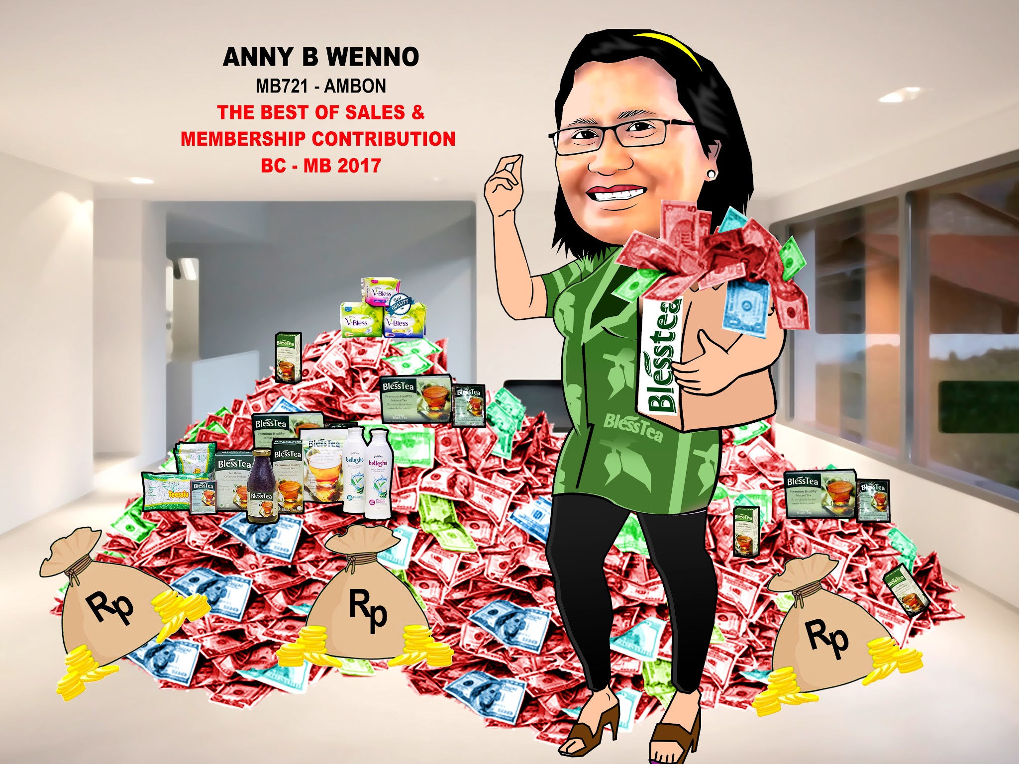 jasa karikatur murah: Karikatur Perempuan Indonesia