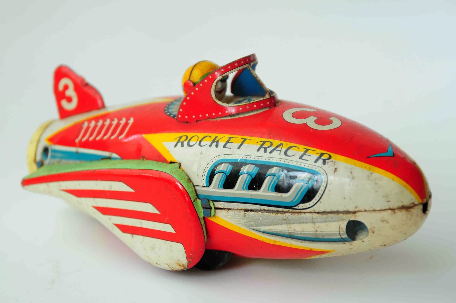 Old Vintage Gallery: Rocket Racer Tin Toy - Japan Circa 1950