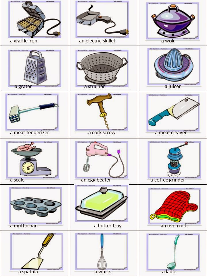 English-at-first-sight: KITCHEN USTENCILS