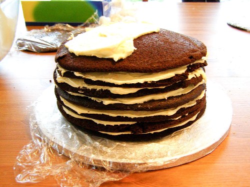 maple•spice: 10 Layer Chocolate Orange Truffle Cake