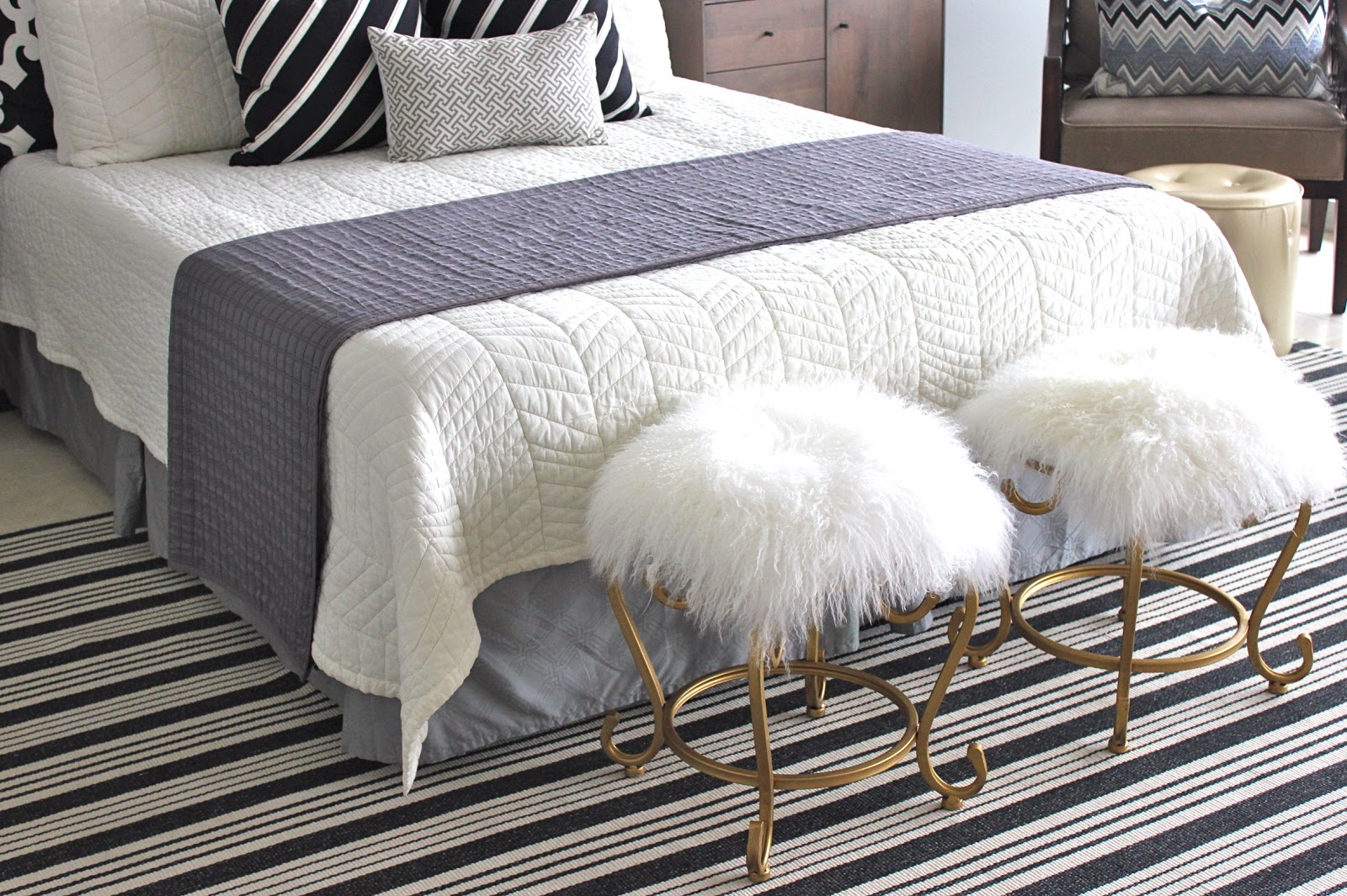 JoJo Herda: DIY Mongolian Lamb Stools