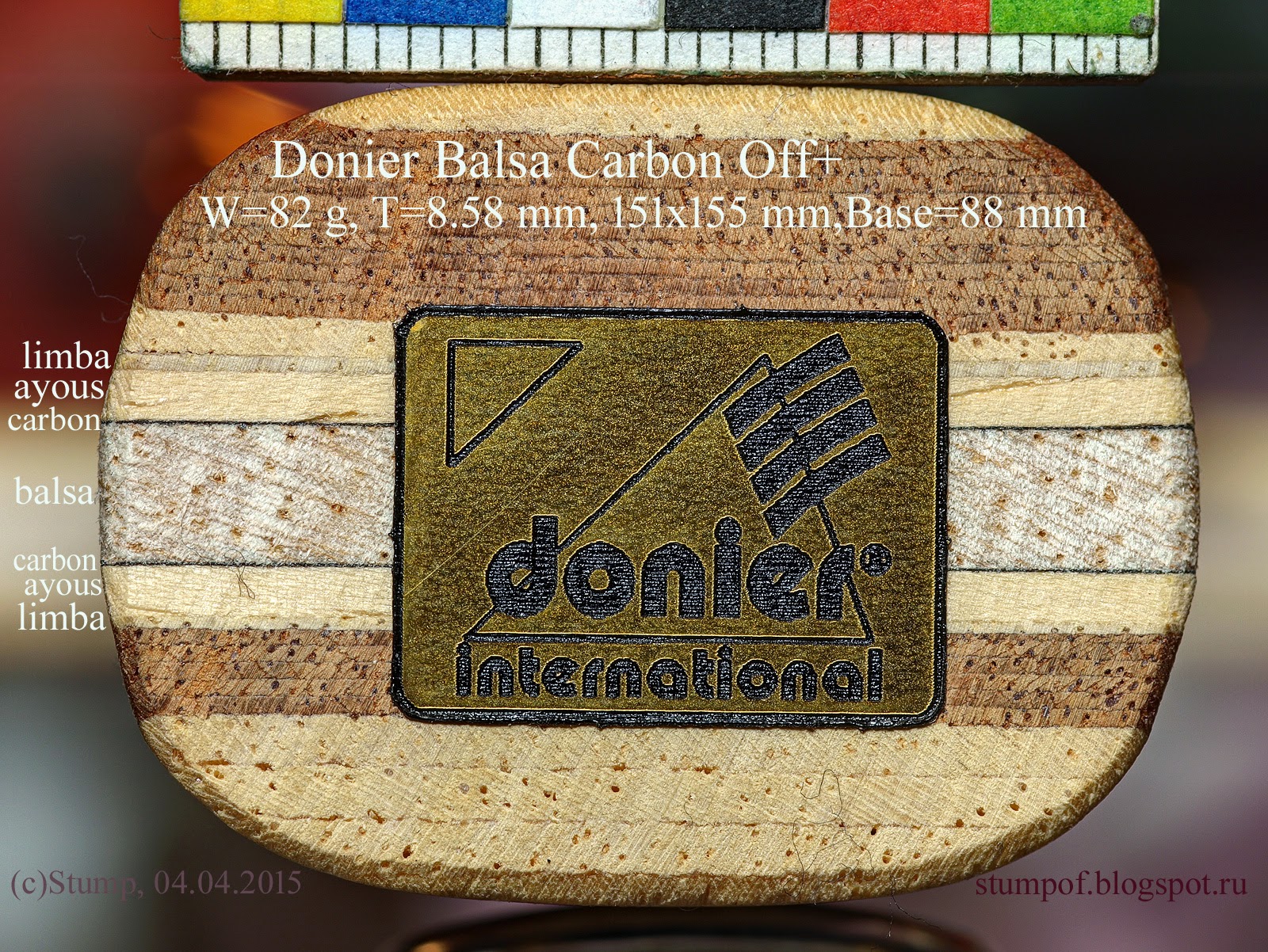 Stumpof Site: Donier Balsa Carbon Off+ Table Tennis Blade