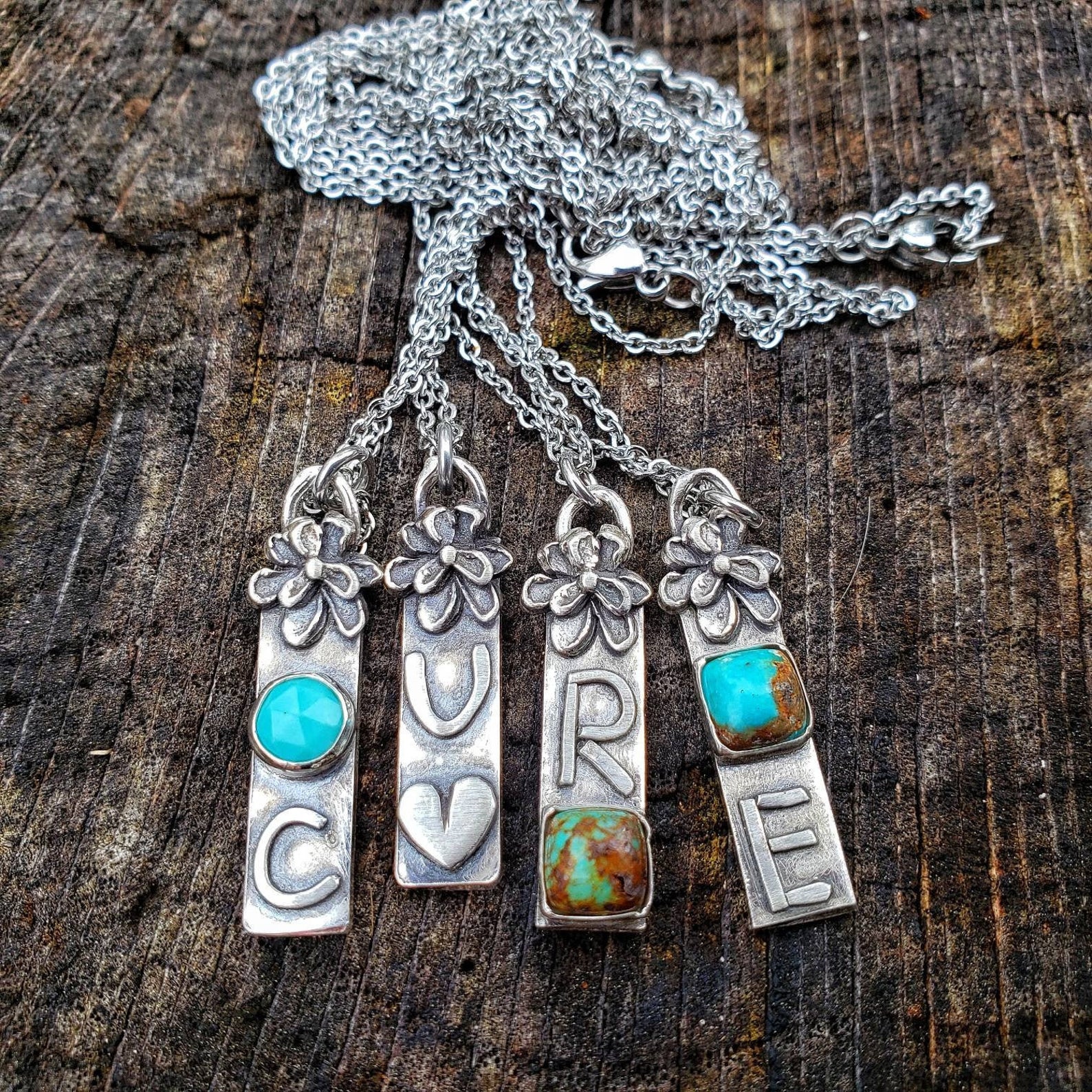 Personalized Rustic Stamped Metal Jewelry by JillAllenDesign Includes ...