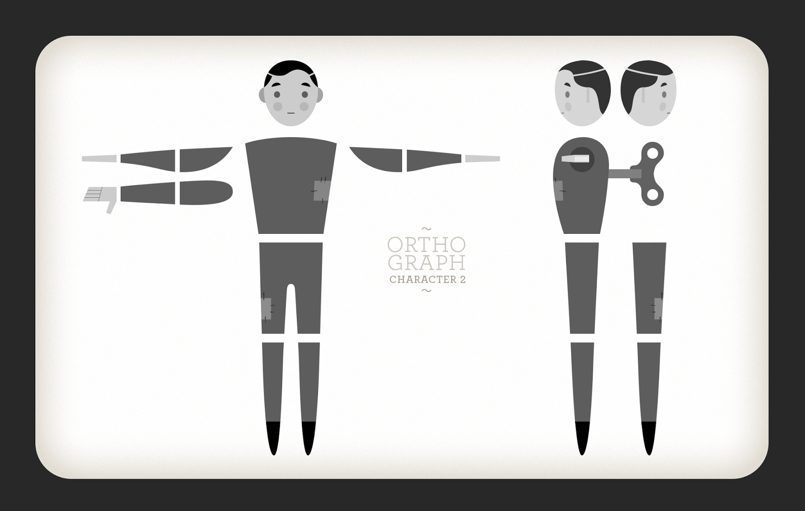 Leaping Lighthouse : Male Character // Orthographic 2.0