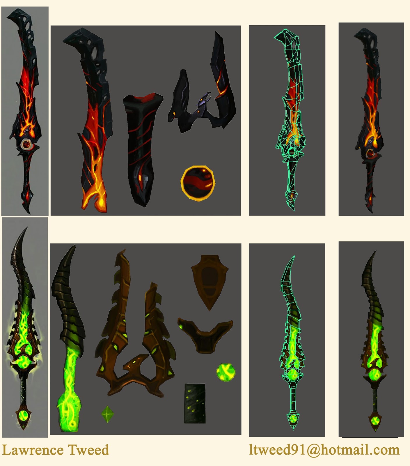 Lawrence Tweed's Blog: Hand Painted Swords