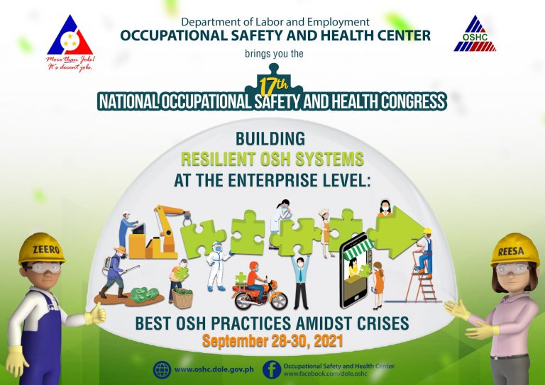 OSHC Region 6: 17th National OSH Congress on Sept. 28-30 via Teleconference