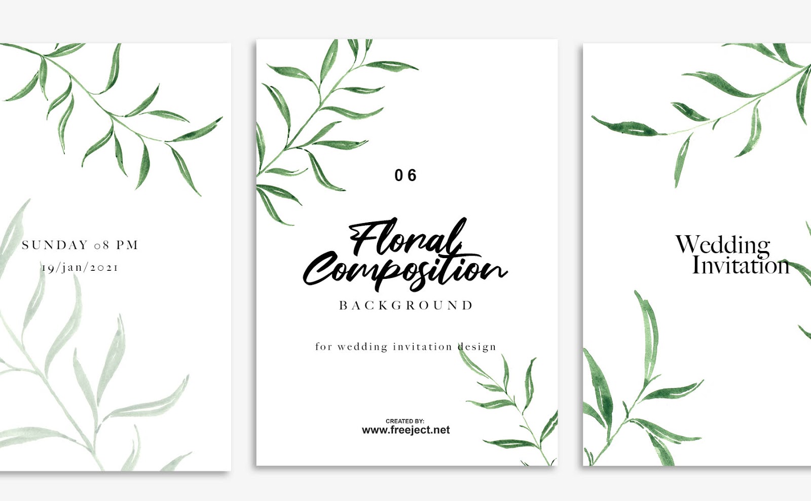 Free Download 6 Floral Composition Background