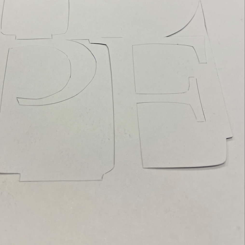 Paper Ponderings: Paper letter cutting