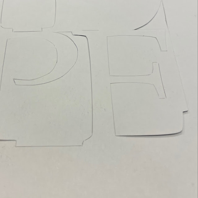 Paper Ponderings: Paper letter cutting