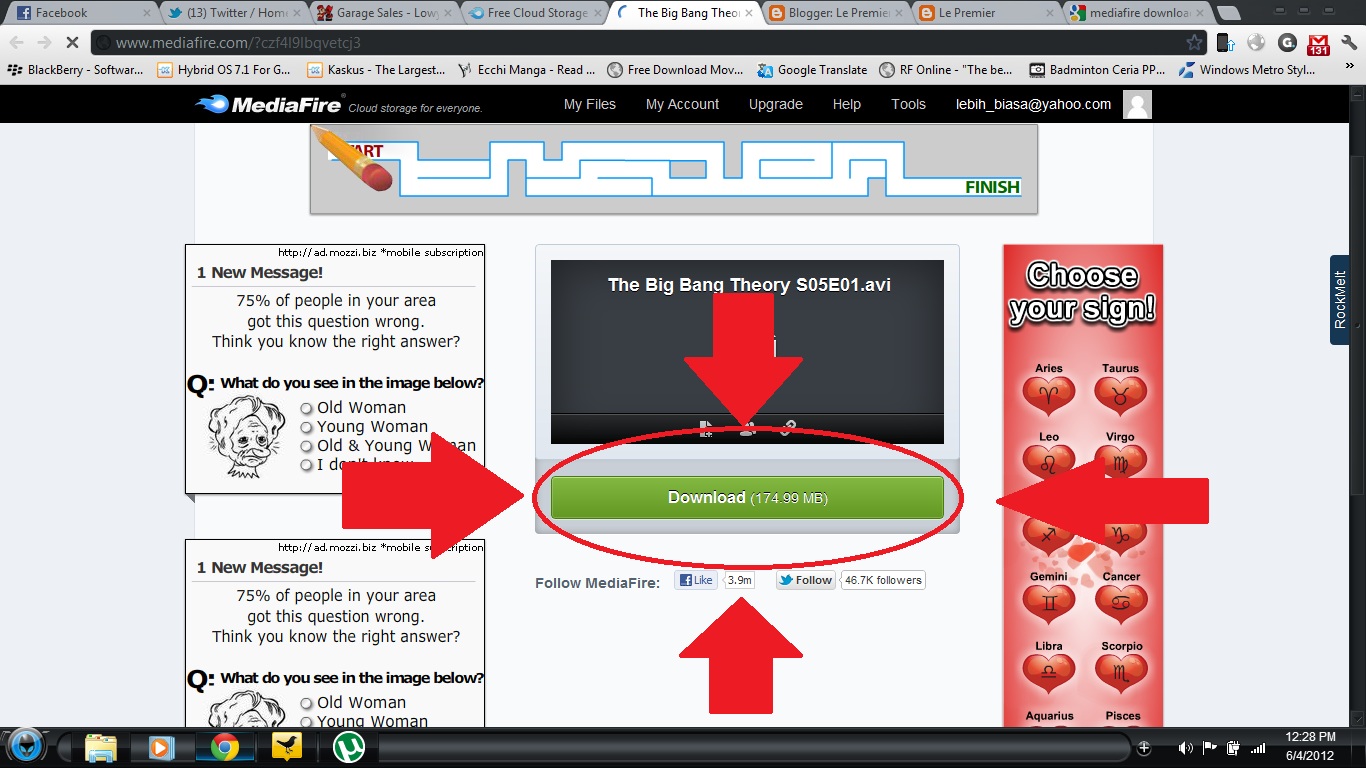 Le Premier: How To : Download With Mediafire