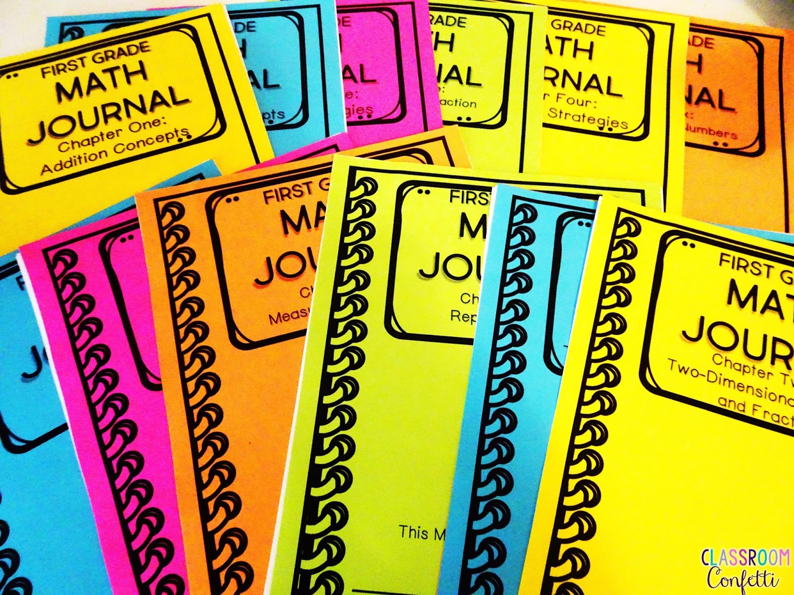 Go Math Journals for First Grade - Classroom Confetti