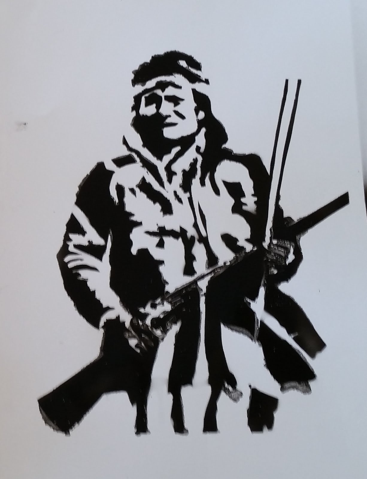 Stencil Art (Pochoir) by Judy Simon: October 2015