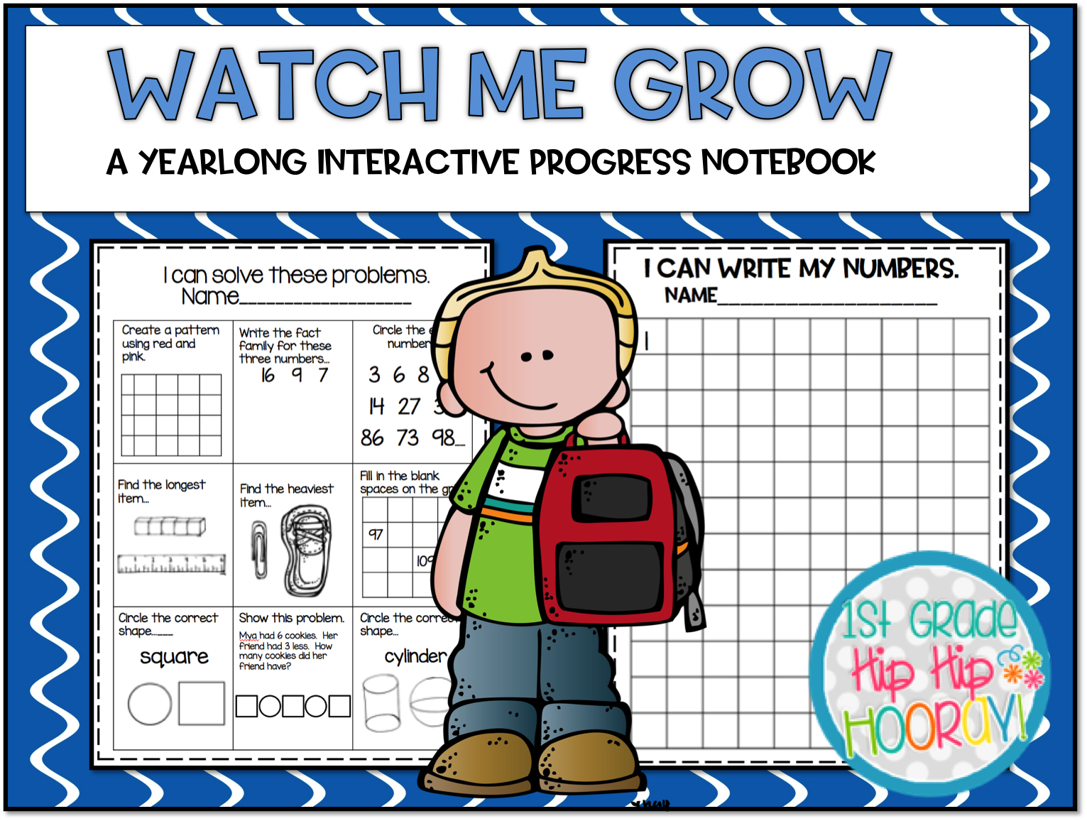 1st Grade Hip Hip Hooray!: Watch Me Grow Month by Month