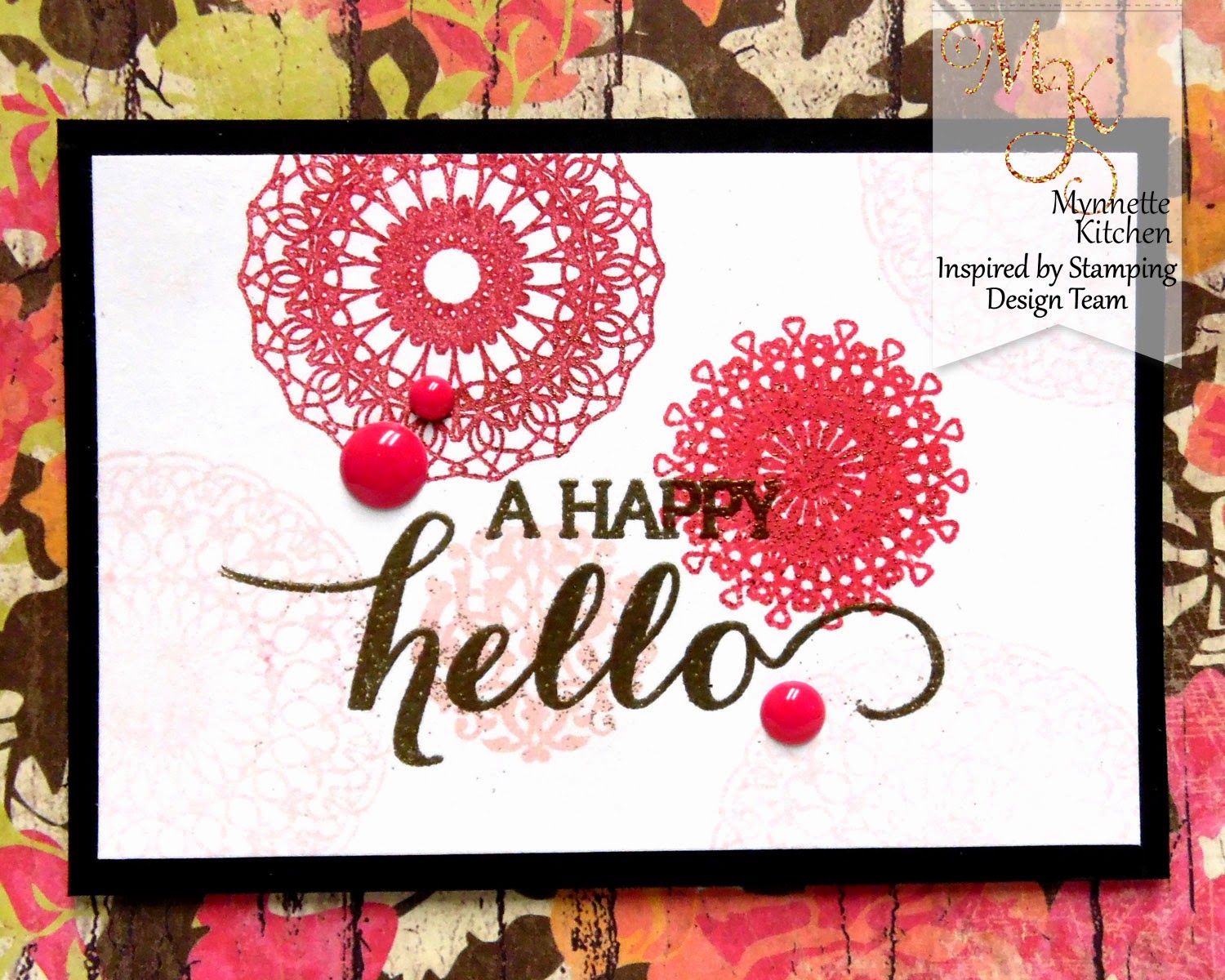 On A Stampage...: Inspired By Stamping: Happy Hello