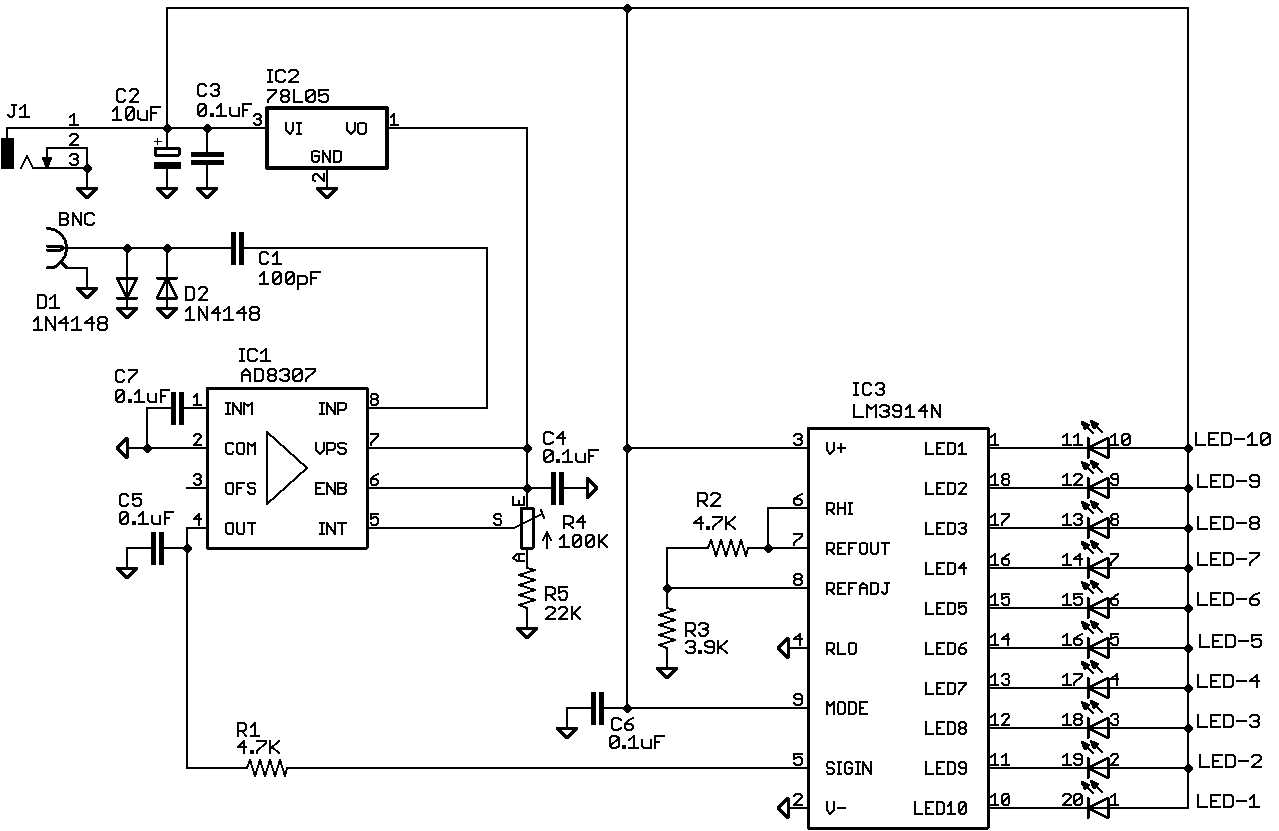 LED Field Strength Meter 1-500 MHz เครื่องมือวัดความเข้มสนาม ...