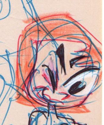 John K Stuff: Breaking Habits - Girl Head Shape Doodle Studies