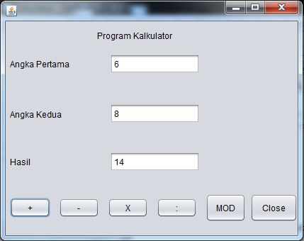 Membuat Program Kalkulator Di java Netbeans