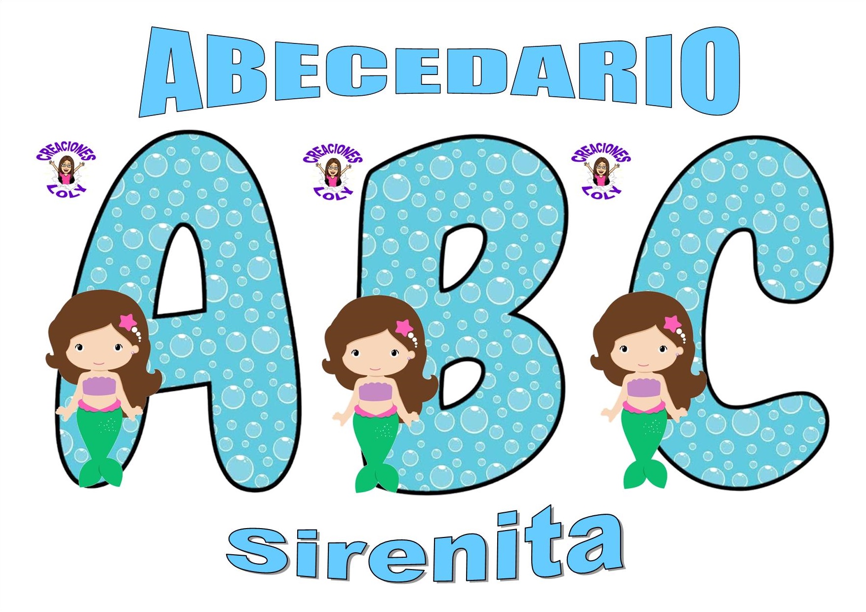Creaciones Loly: Abecedario Sirenita