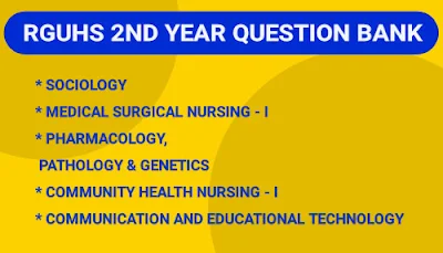 RGUHS 2nd Year B.Sc Nursing Question Bank, Blueprint PDF 2023 - Nurses Class - Nursing guides ...