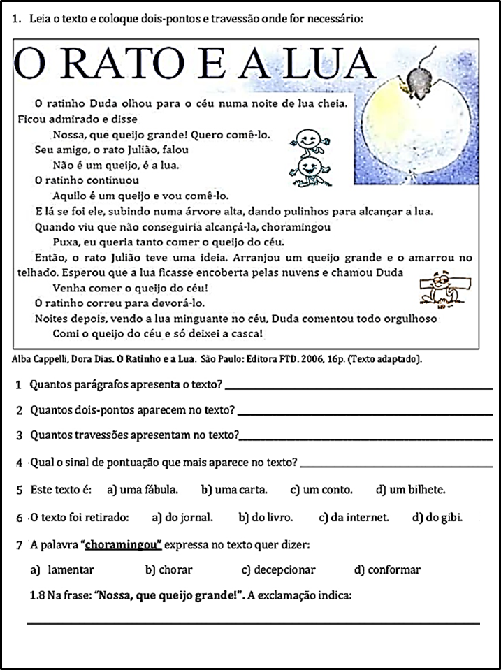 ATIVIDADES PARA APOIO PEDAGÓGICO: Textos