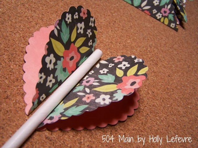 504 Main by Holly Lefevre: How to Make Pretty Paper Cake Toppers