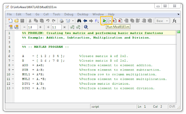 How to write your first MATLAB program - INFO4EEE How to write your first MATLAB program - INFO4EEE