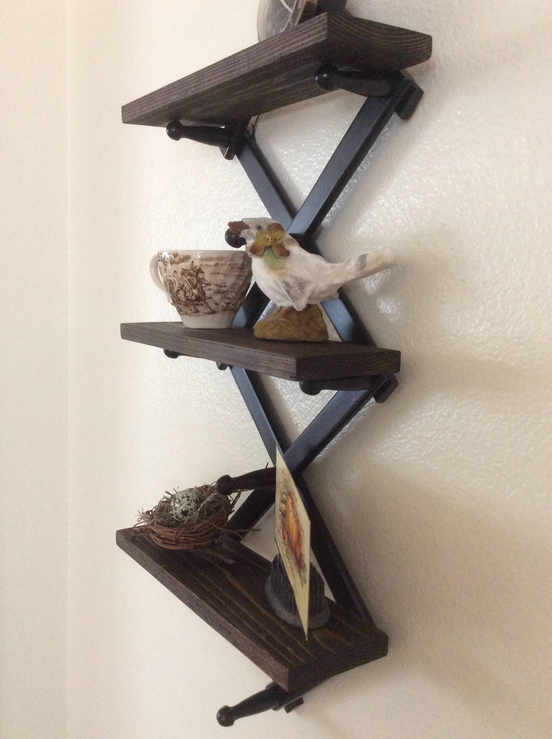 Fresh Vintage by Lisa S: Repurposing an Expandable Rack into a Shelf