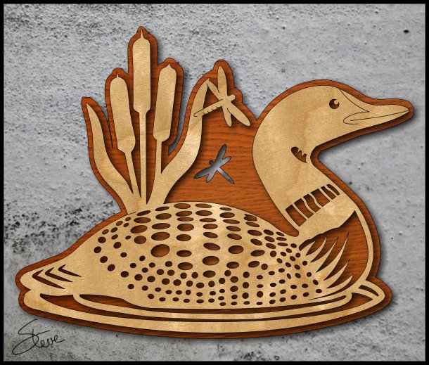 Scrollsaw Workshop: Common Loon Scroll Saw Pattern.