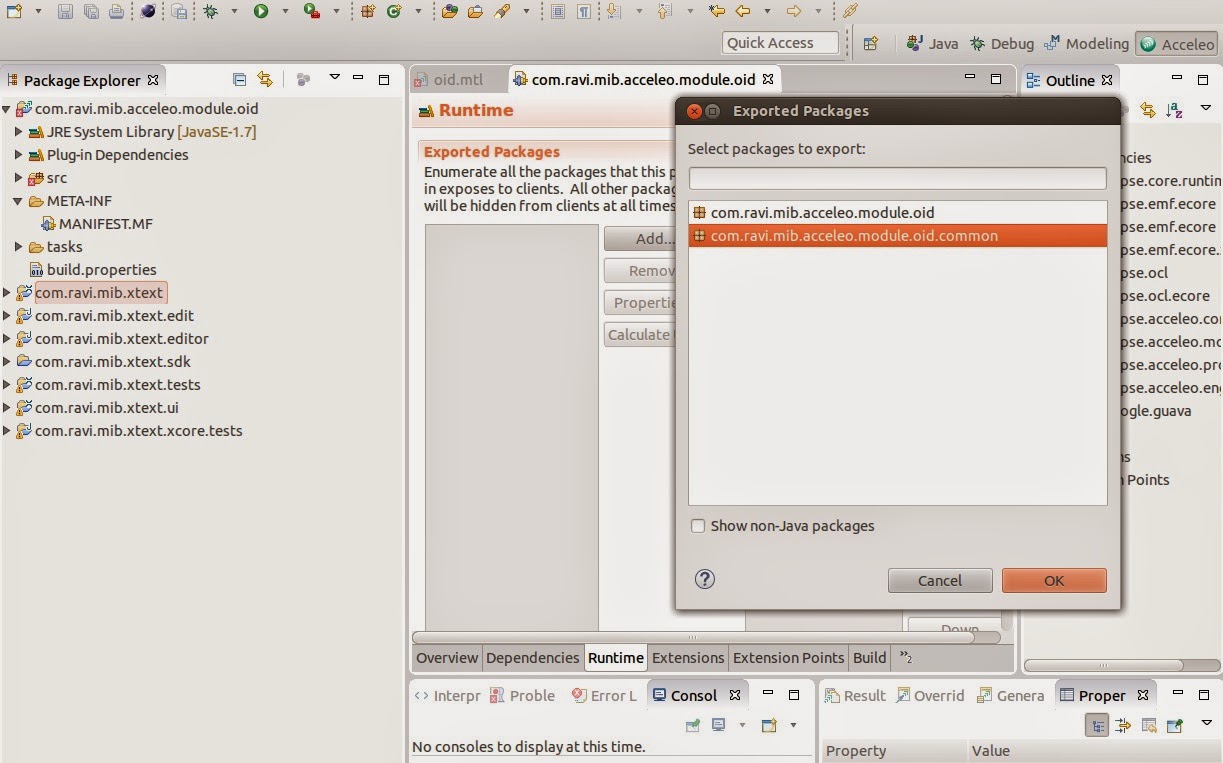 Working on DSL using Eclipse Xtext: Generate Oid list from Mib model