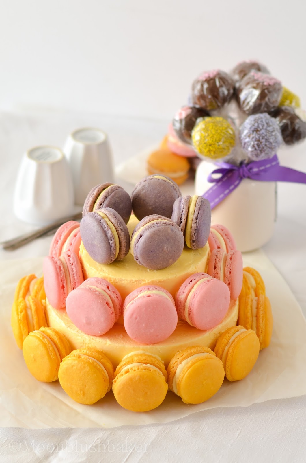 Sister Dearest/-/ Tierd Macaron, honey and strawberry cake | The ...
