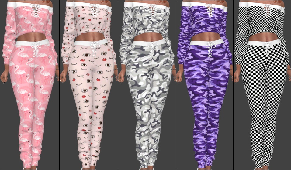 Annett's Sims 4 Welt: Experiment - NitroPanic Zens Lace Up Sweat Set ...
