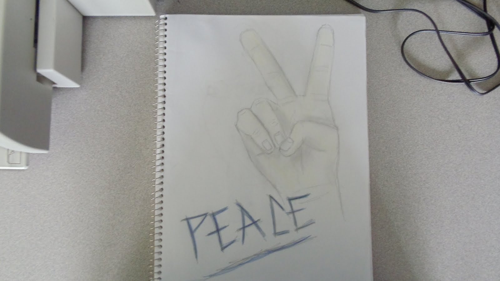 My Drawings: Realistic Peace Sign