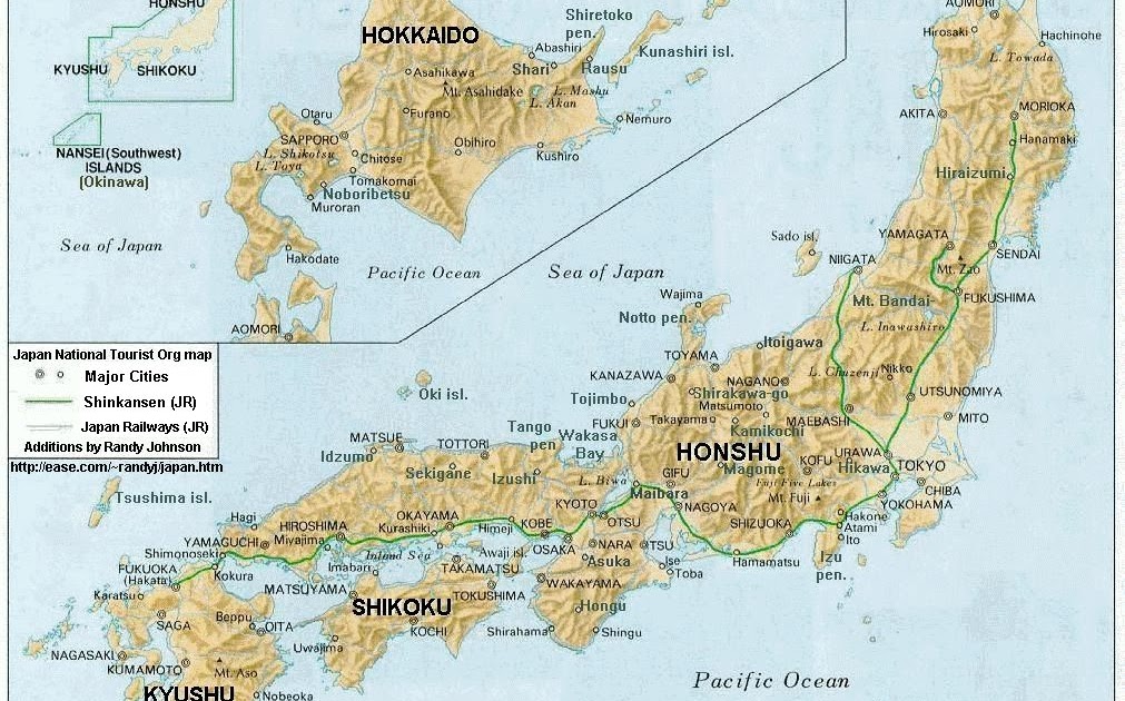 Peta Kota: Peta Jepang / Japan map