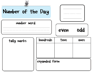 Funky First Grade Fun: Number of the Day Freebie