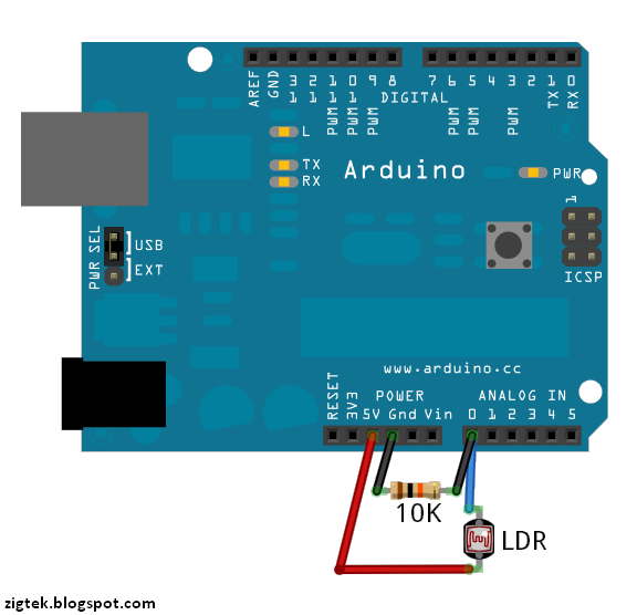 Sensor de Luz com Arduino | ZigTek