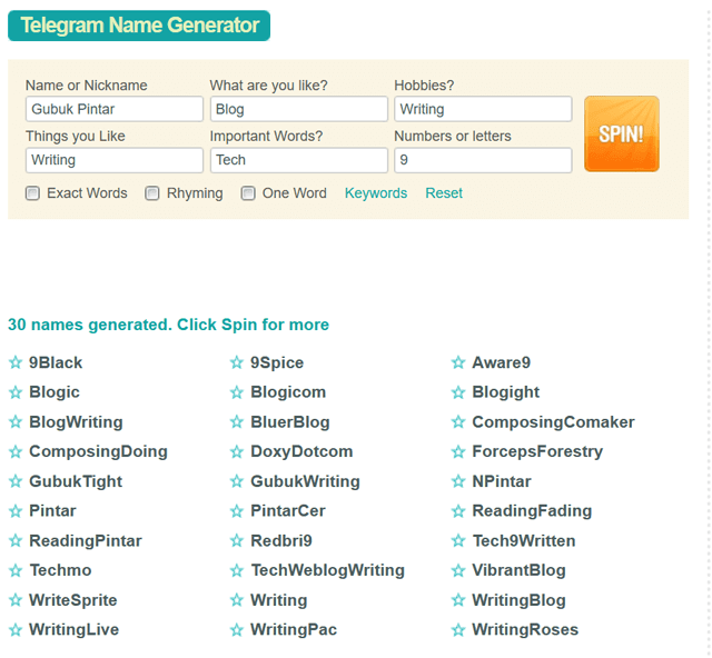 Username Telegram Aesthetic dan Bagus Untuk Digunakan - Gubuk Pintar