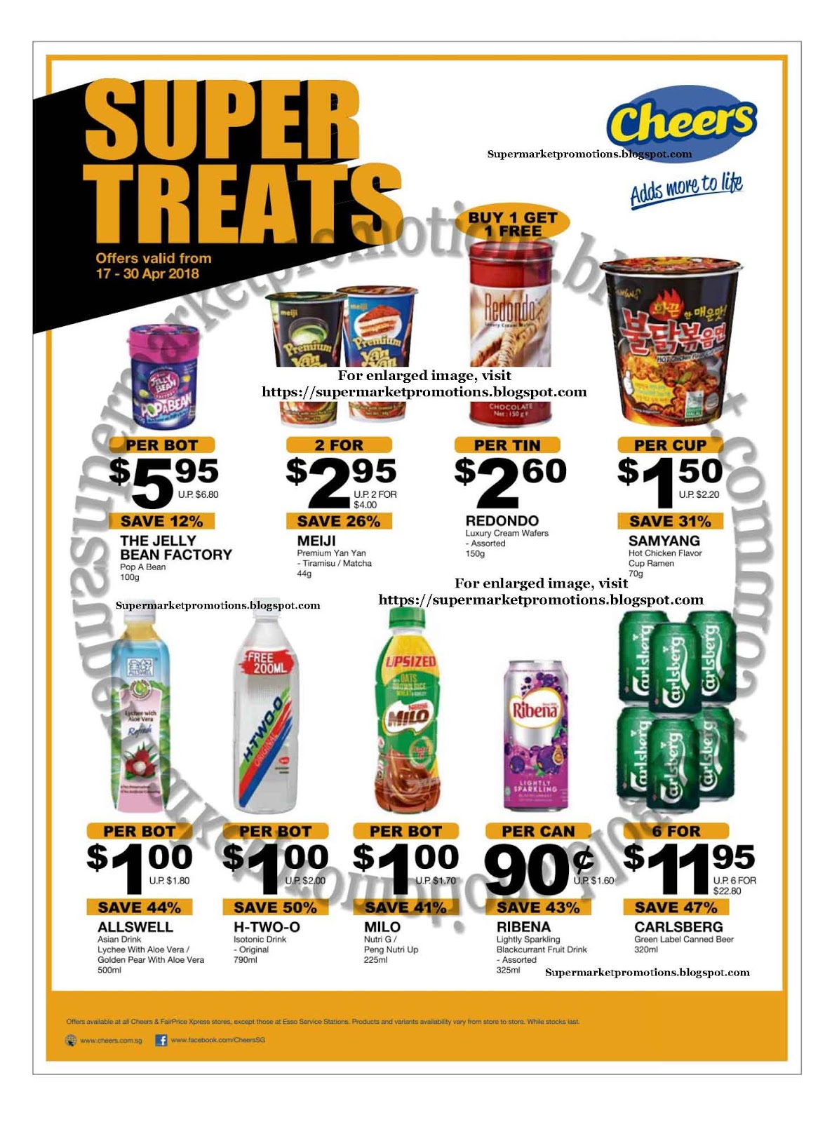 Cheers Super Treats 17 - 30 April 2018 ~ Supermarket Promotions