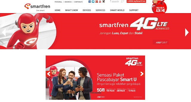 Cara Daftar Paket Internet Smartfren 4G LTE Via Website - Smartfrenpedia