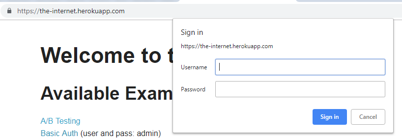 Automation Testing Tips & Tricks: Post#28.Handle Basic Authentication ... Automation Testing Tips & Tricks: Post#28.Handle Basic Authentication ...