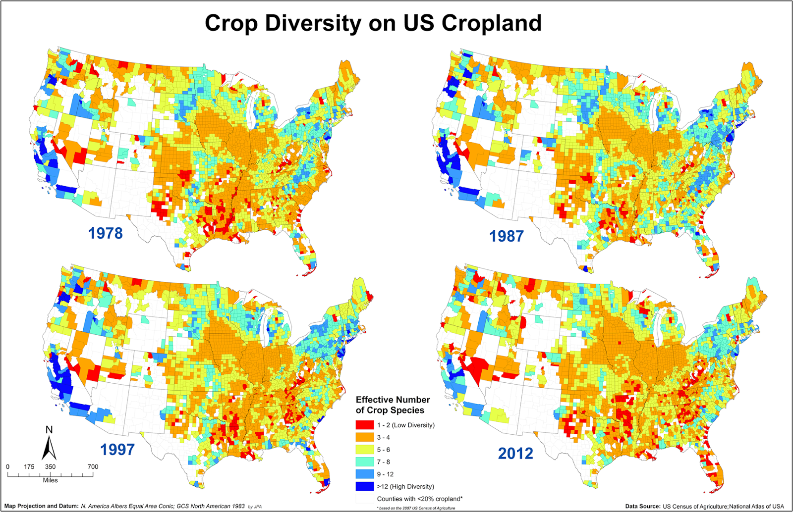 The Rural Blog: Crop diversity on U.S. farms has declined since 1978 ...