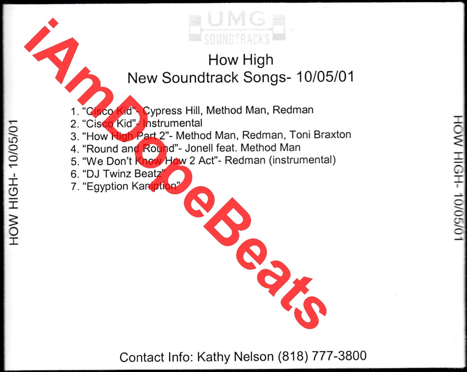 iAmDopeBeats Catalog: Various Artists - How High (The Soundtrack ...