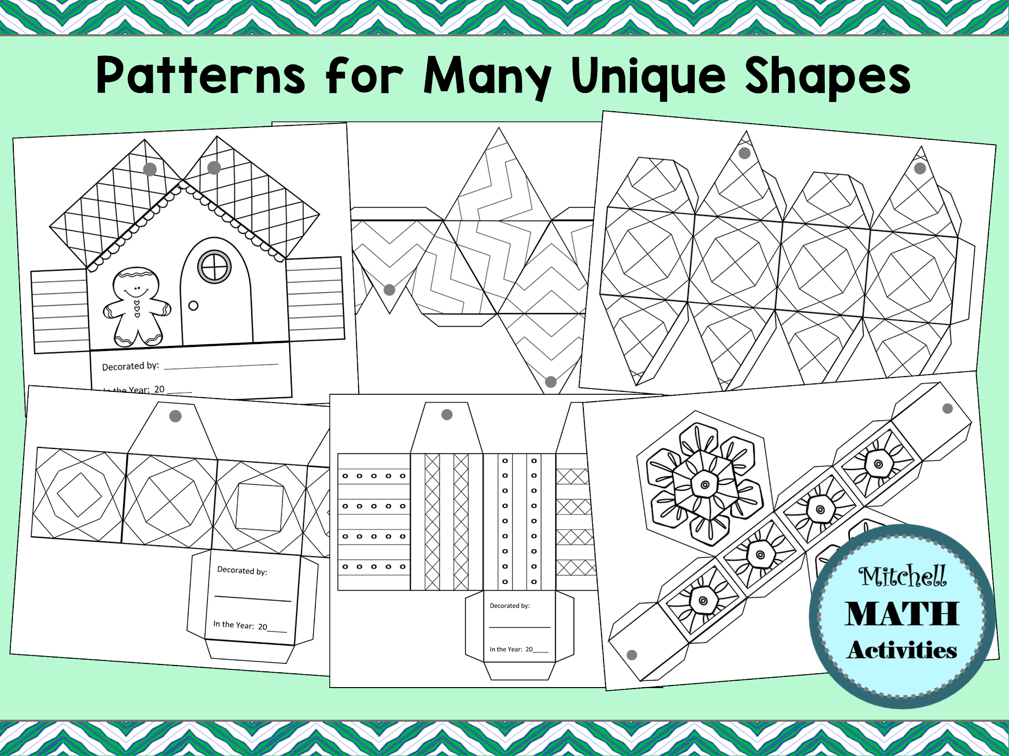 Mitchell MATH Activities: DIY Holiday Ornament Craft Combines Geometry ...