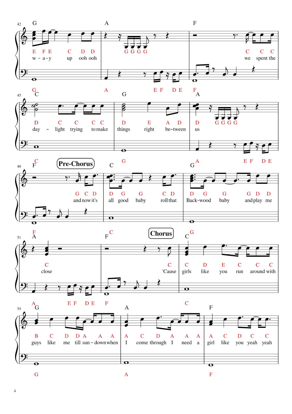 Utterly Music Piano Scores Girls Like You By Maroon 5 utterly-music-piano-scores-girls-like-you-by-maroon-5