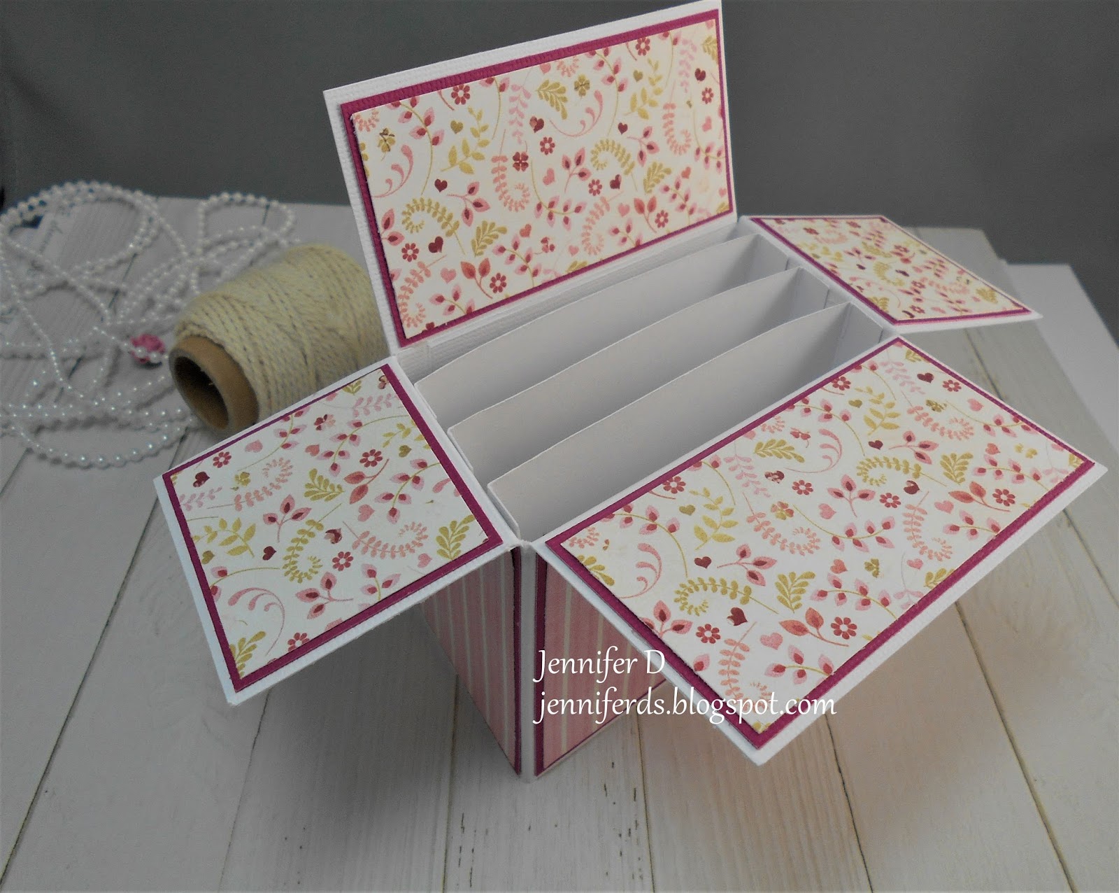 JenniferD's Blog: La-La Land Crafts - Mini Box Card Tutorial