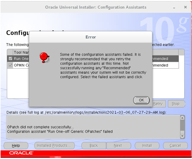 Upgrade the IAS oracle home to 10.1.3.5 in Oracle EBS R12.1
