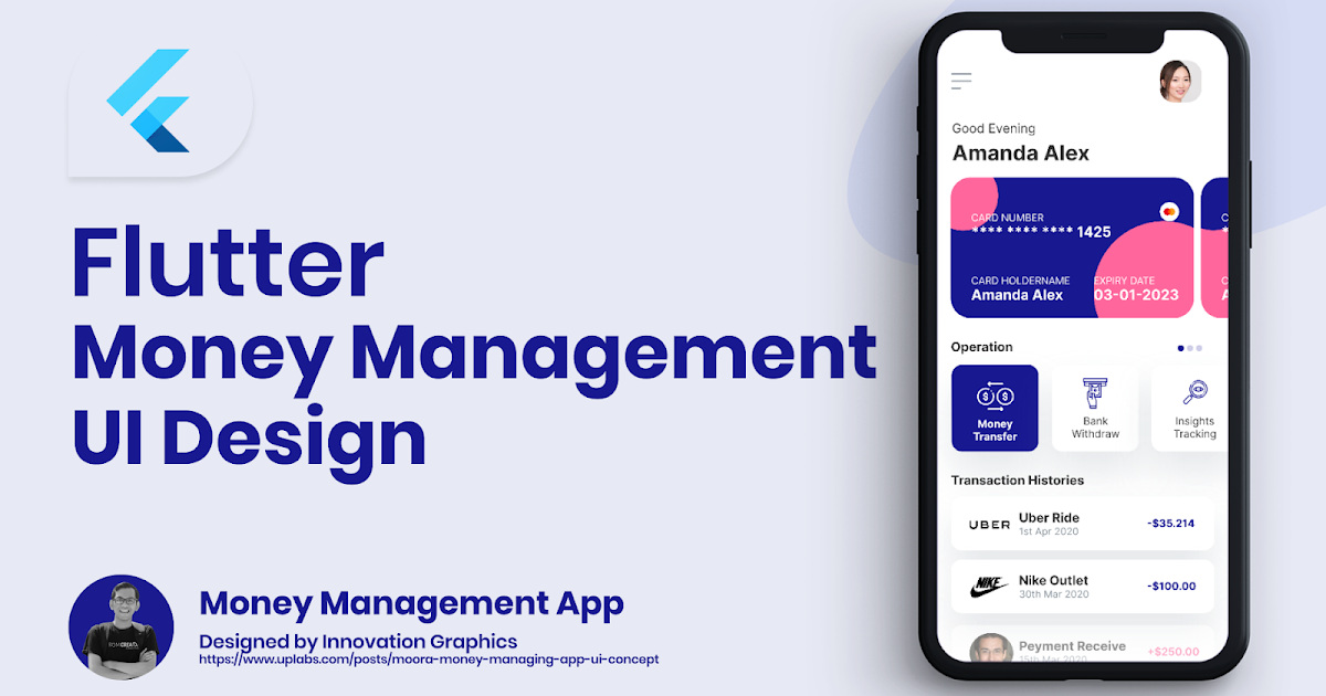 Flutter Ui Designing Modern Moora Money Managemenet App