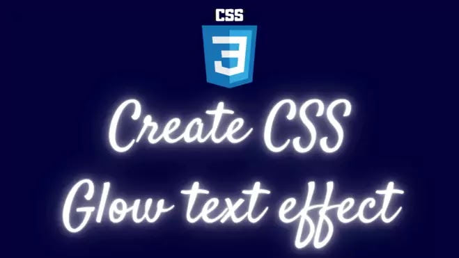 How To Create Css Text Glow Effect Animation Web Development For You 9543