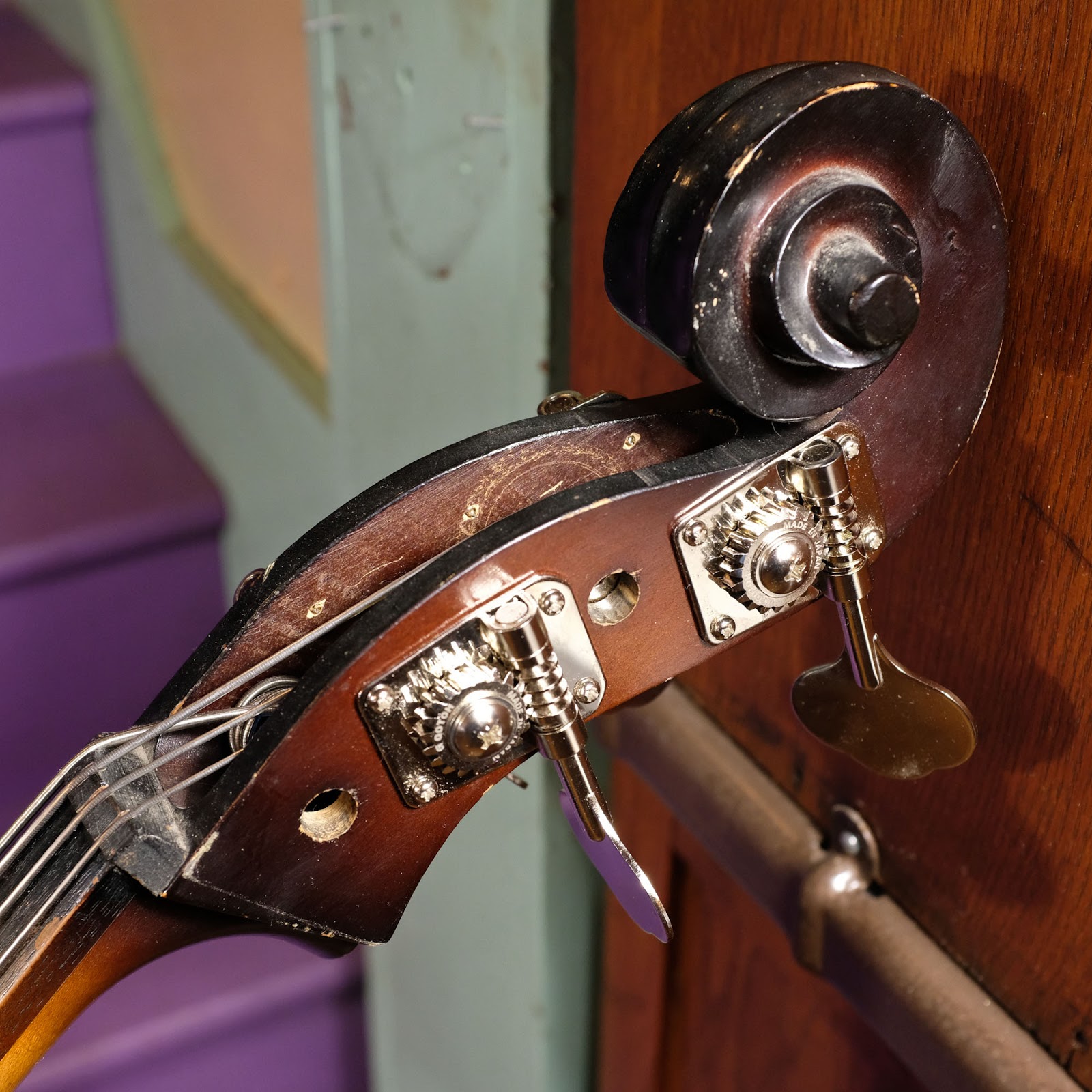 1950s Kay 4/4 Cello to 1/8 Bass Conversion