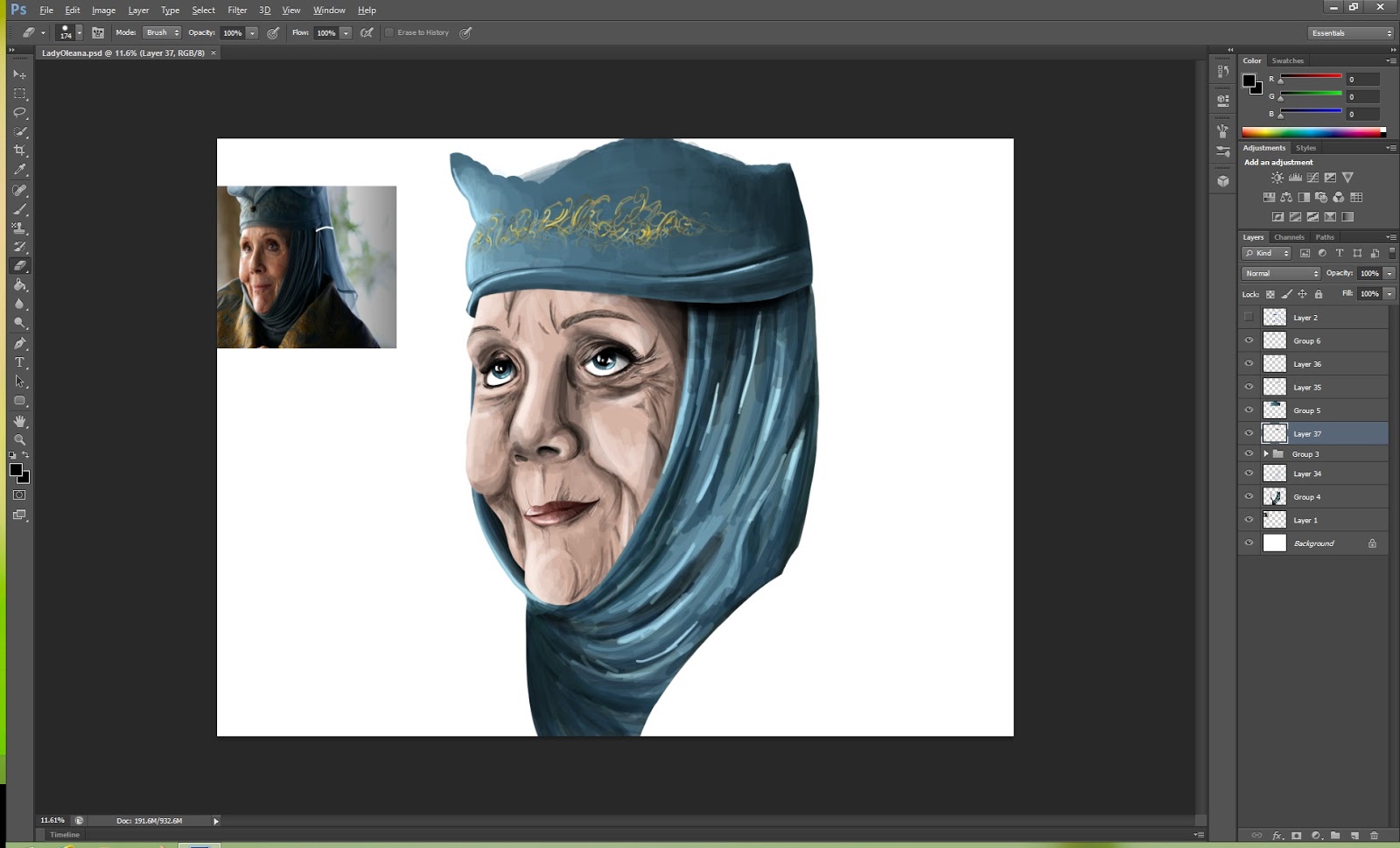 Chasing the Muse: Game of Thrones Fan Art: Lady Olenna Tyrell
